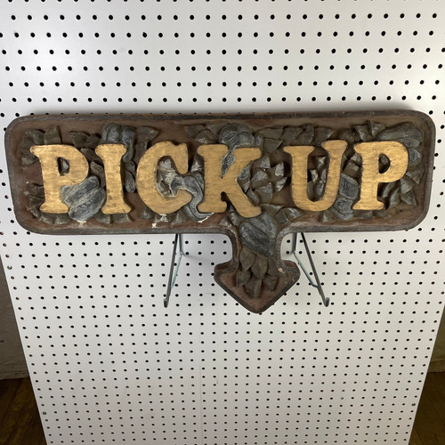 Wooden Pick Up Sign | zapprops