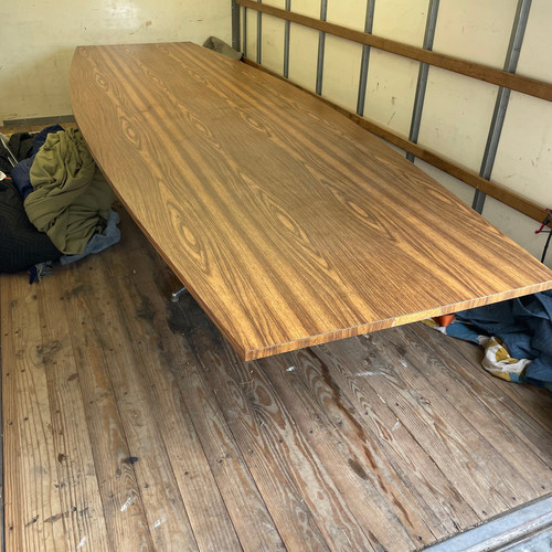 14 Foot Wood Conference Table | zapprops