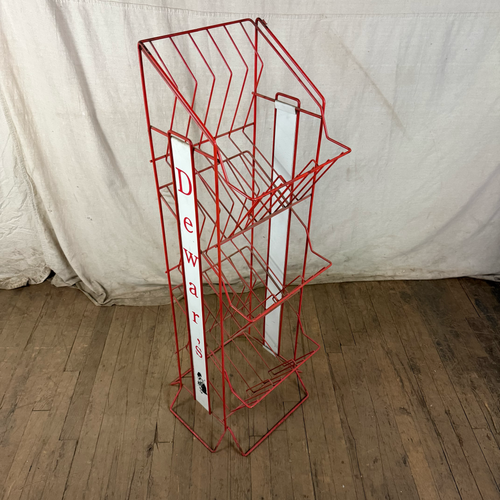 Red Dewar's Wire Display Rack | zapprops