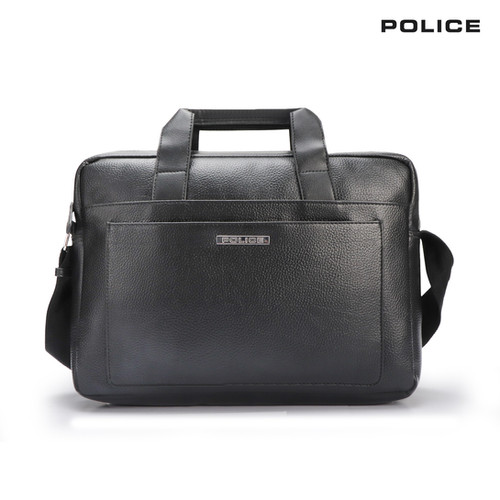 POLICE JUMBO LITE MEN'S BRIEFCASE-BLACK | Torero Corporation