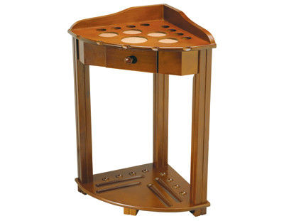 Deluxe Corner Rack Honey | Allentown Tables