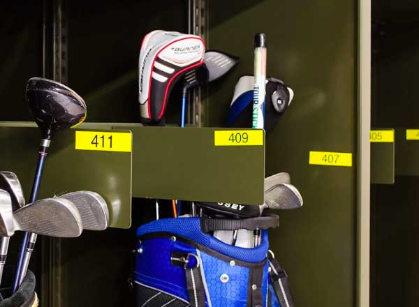 GOLF BAG STORAGE SYSTEM FOR COUNTRY CLUBS AND RESORTS