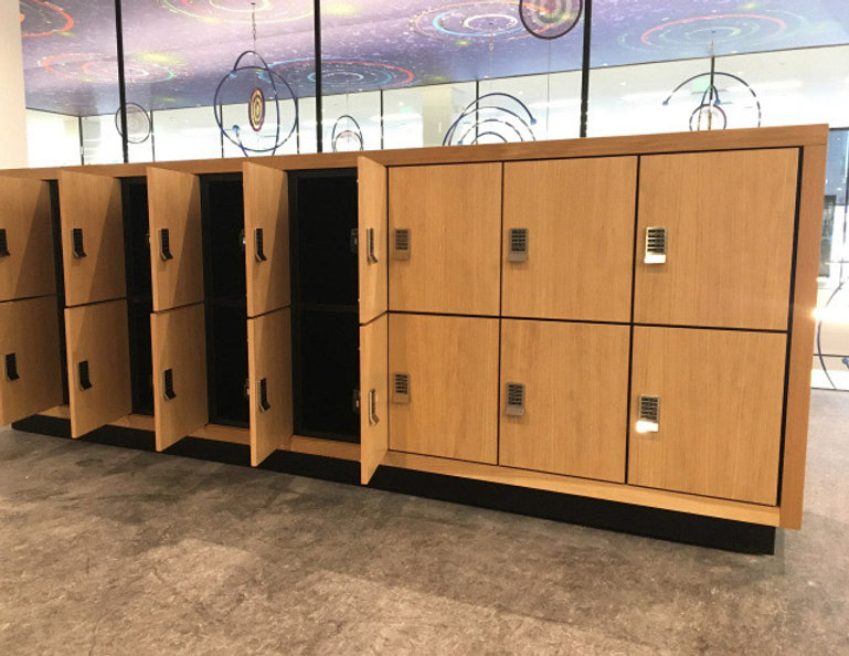 DAY USE LOCKERS IN A PUBLIC LIBRARY