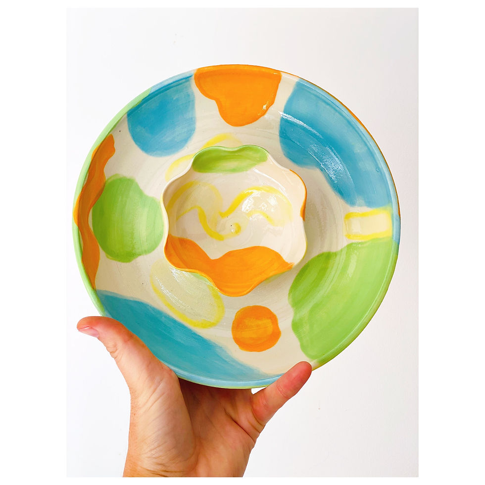 Chip & Dip Bowl | OAS Clay Creative