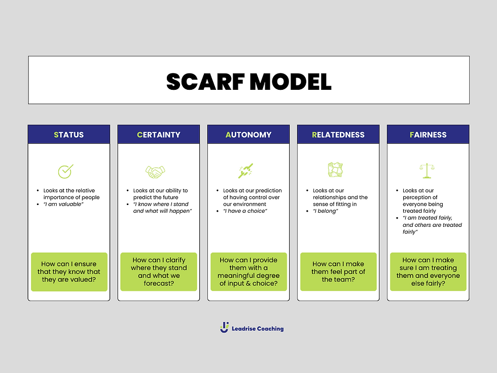 How the SCARF Model Drives High-Performing Teams