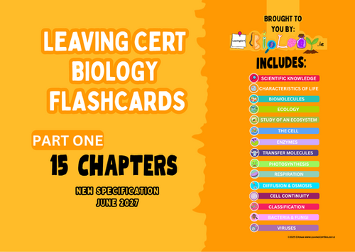 Complete Set Bundle LC Biology Flashcards (418 Cards) | LeavingCertBiology