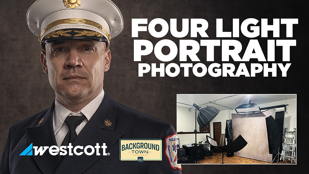 Four Light Portrait Photography Setup and Session