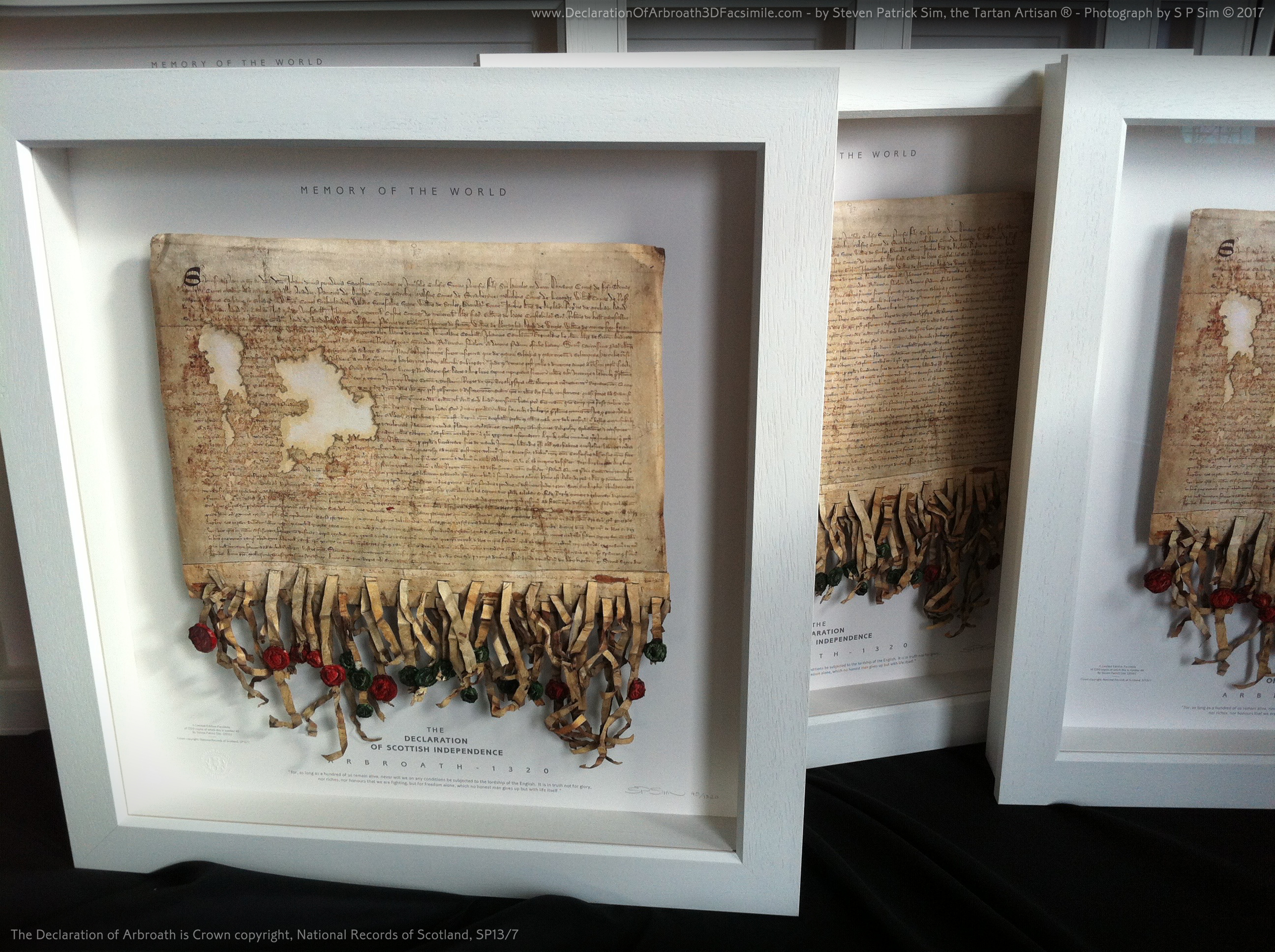 3D Replica of the Declaration Of Arbroath - by Steven Patrick Sim