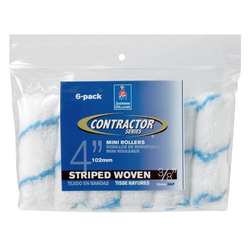 Sherwin Williams 4" x 3/8" Nap Roller Cover - 6 Rollers / Pack | RICHIE