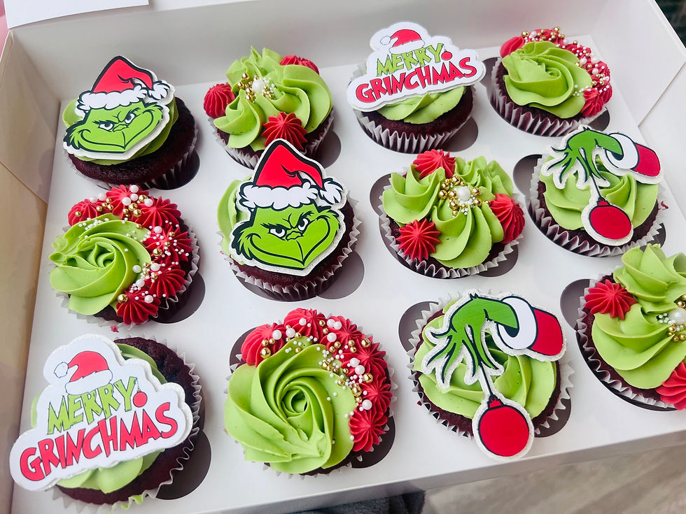 Grinch cupcakes | The Tipsy Bakery