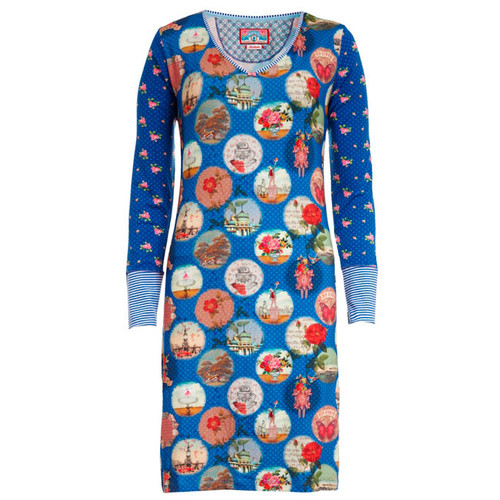 Pip Studio Dylan Brighton Nightdress Longsleeve | Nachthemd nightblue ...