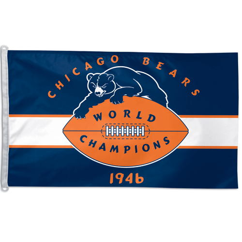 CHICAGO BEARS 1946 CHAMPIONS FLAG- DELUXE 3' X 5' | Grandstand Ltd.