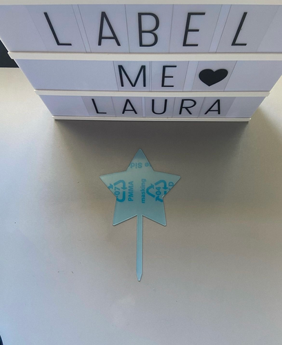 Star Shaped Acrylic Cake Toppers | Label me Laura