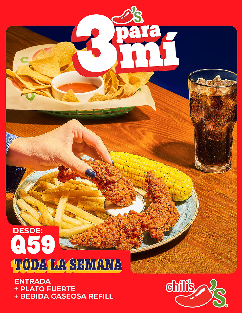 3 para mí | Chili's Guatemala