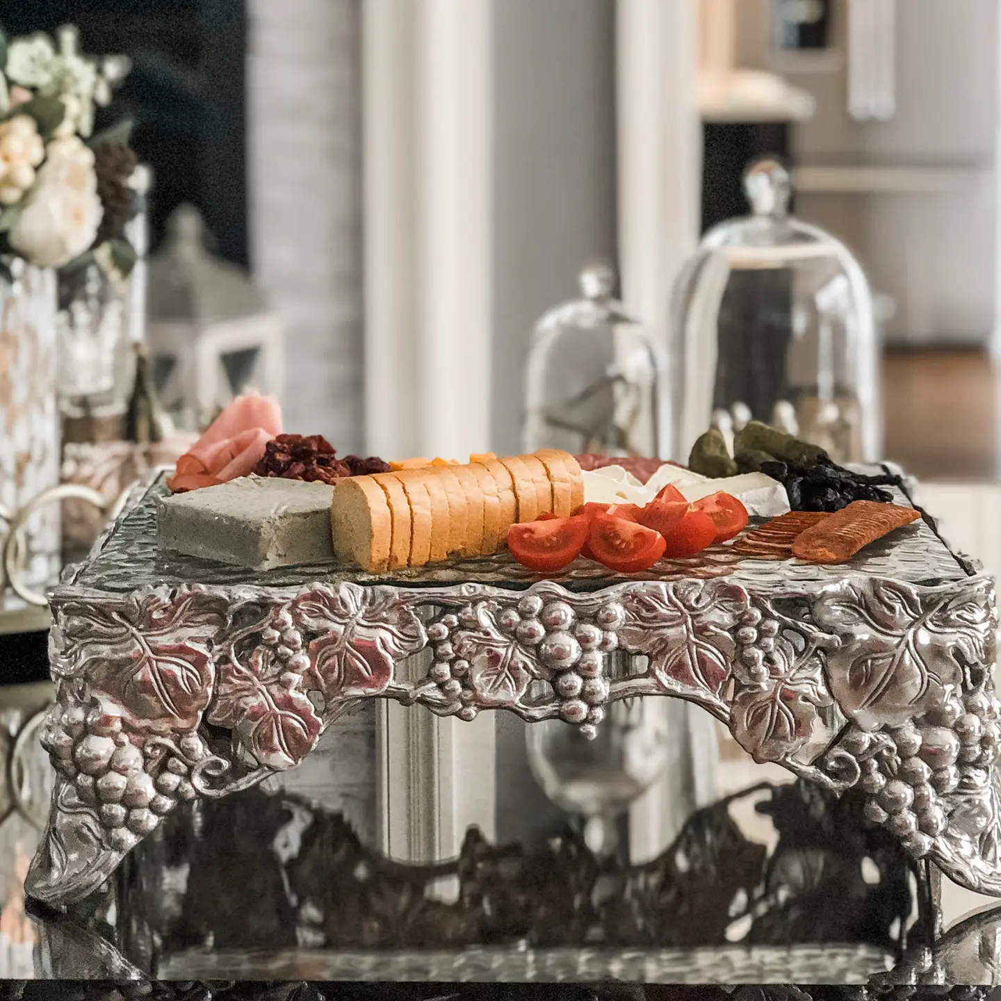 Grape Pedestal Stand by Arthur Court | The Cork And Board