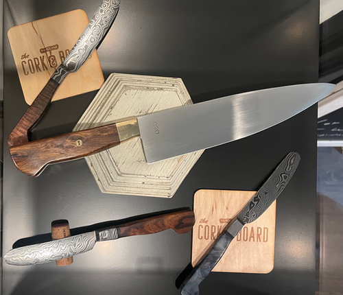 Damascus Custom Cheese Knife/Spreader by Singer Blade Works | The Cork ...