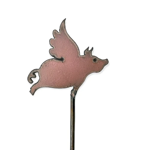 Flying Pig Garden Stake by Whimsies | The Cork And Board