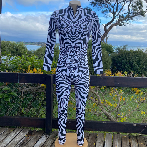 Zebra Marble Male Catsuit | Captain Fantastic