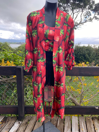 Strawberry Fields Satin Robe | Captain Fantastic