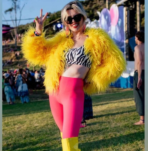 Big Bird Yellow Fluffy Jacket | Captain Fantastic