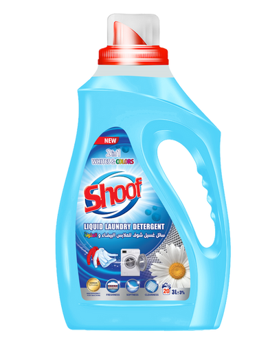 Liquid Detergent 2 in 1 for White and Color 3Lt (Blue) | Shoof Co