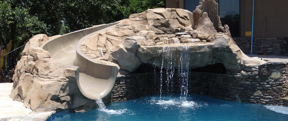 Swimming Pool rock waterfalls grottos