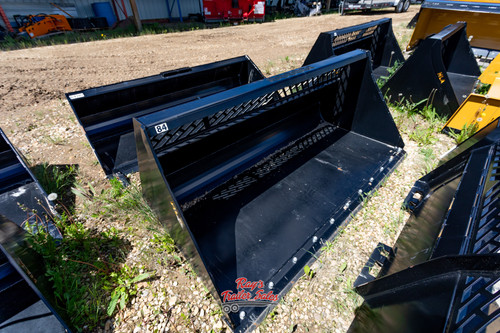 HLA 84" Snow Bucket with Cutting Edge | Ray's Trailer Sales