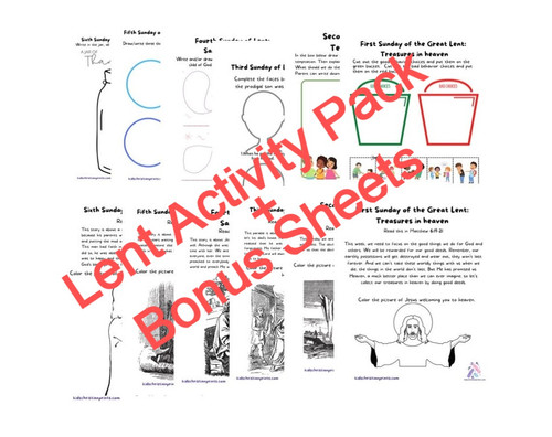 Lent Printable Activity Pack with Bonus Sheets | We the Copts
