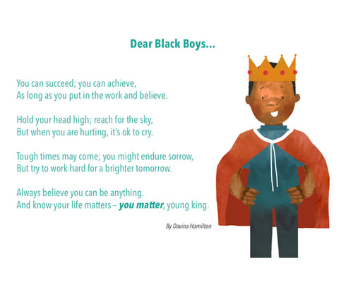 Dear Black Boys Poem | davinahamilton