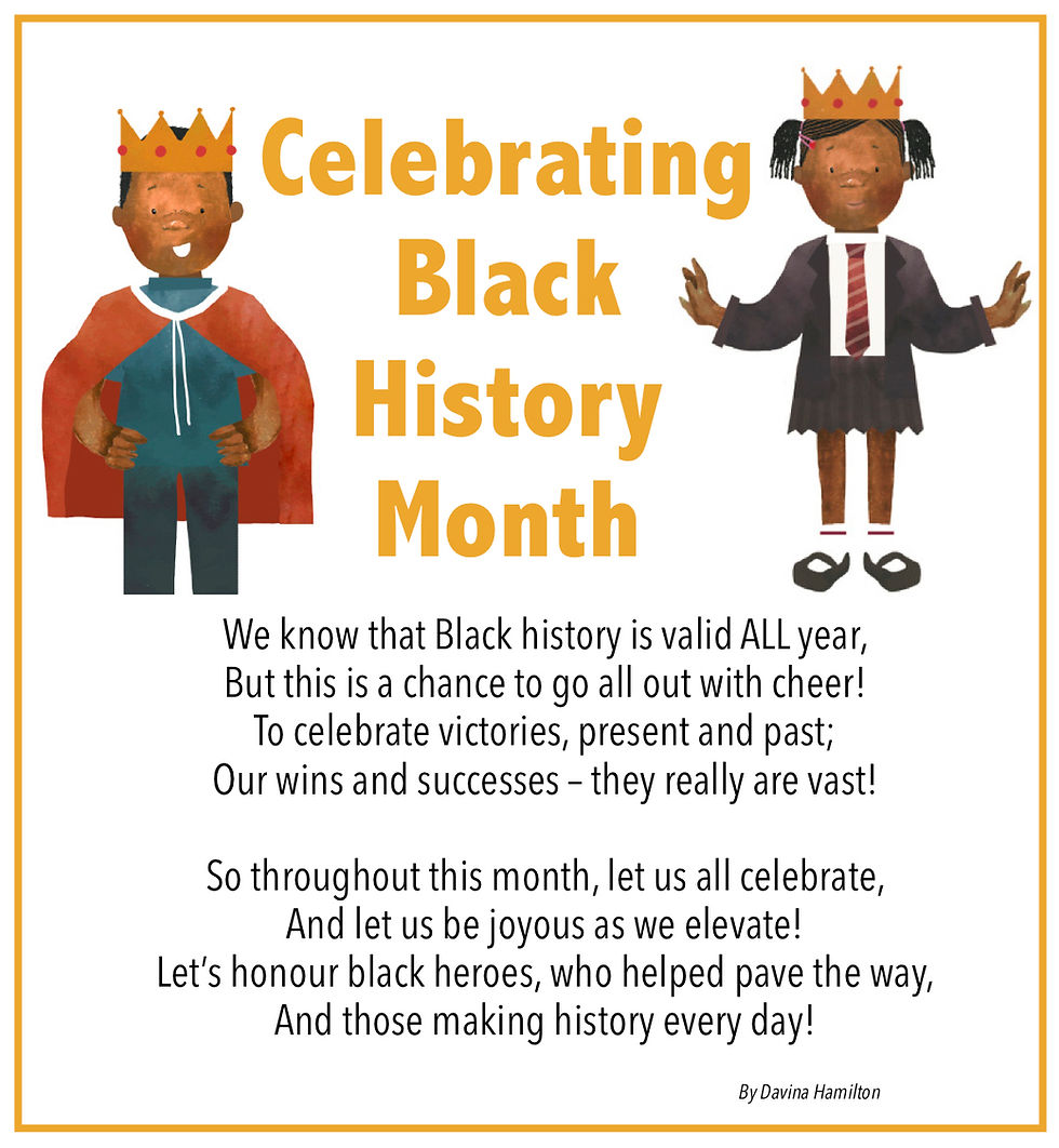 Black History Month Poem | davinahamilton