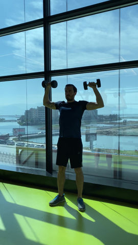 Standing Dumbbell Overhead Press