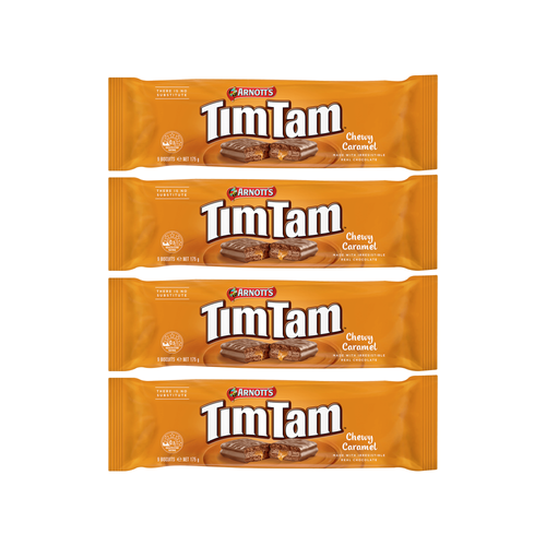 4 Arnott's Tim Tam Chewy Caramel 4 x 175g | Candy World UK
