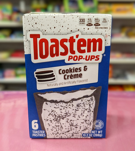 Toast’em Pop Ups Cookies & Cream 288g | Candy World UK