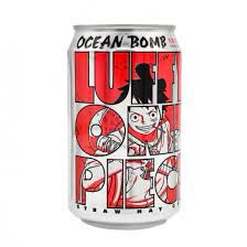 Ocean Bomb One Piece Luffy Yoghurt Flavoured Sparkling Water 330ml ...