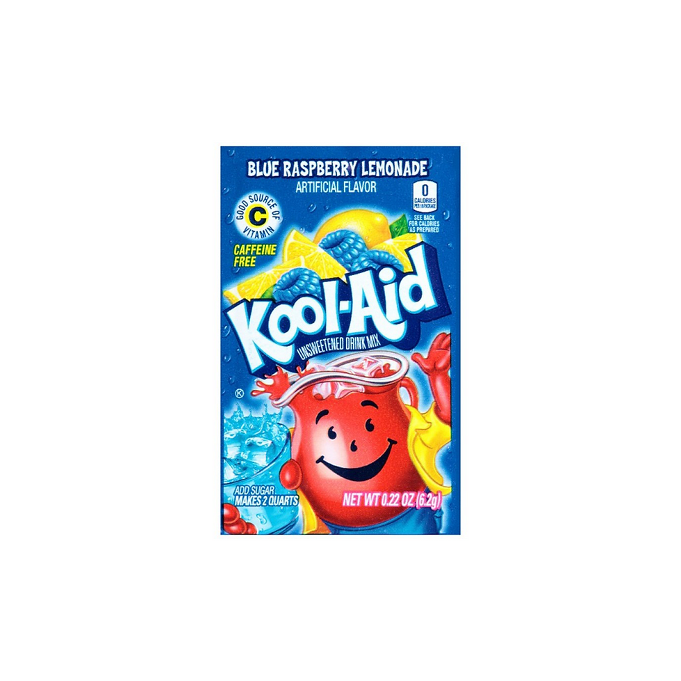 Kool-Aid Blue Raspberry Drink Mix 6.2g | Candy World UK