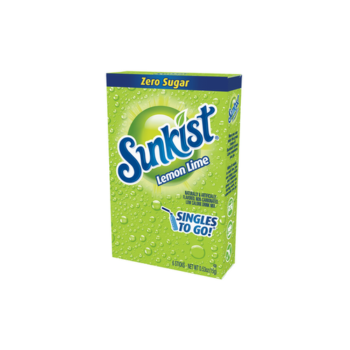 Sunkist Singles to Go Lemon Lime Drink Mix 15g | Candy World UK