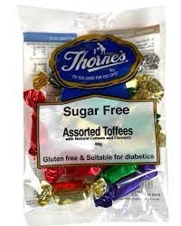 Thornes Assorted Toffees Sugar Free 80g | Candy World UK