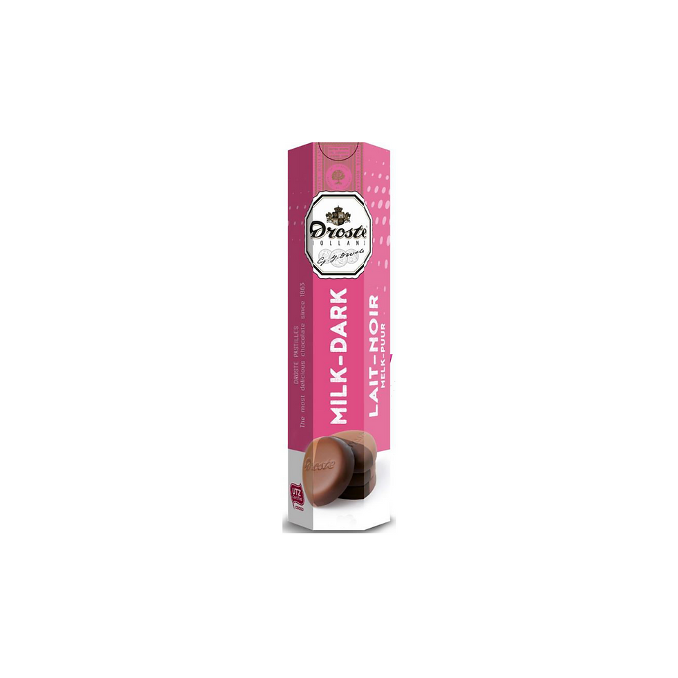 Droste Milk-Dark Chocolate Pastilles 85g | Candy World UK