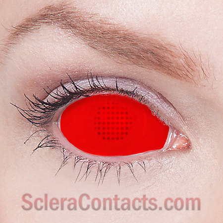 Red Mesh Sclera Contacts | $59.99 | USA | ScleraContacts.com