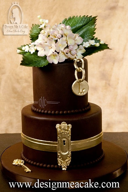 Lock and Key Cake Design