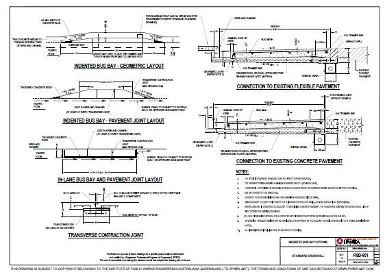 Standard Drawings - Bus Bays - RSD-901 | IPWEA-QNT