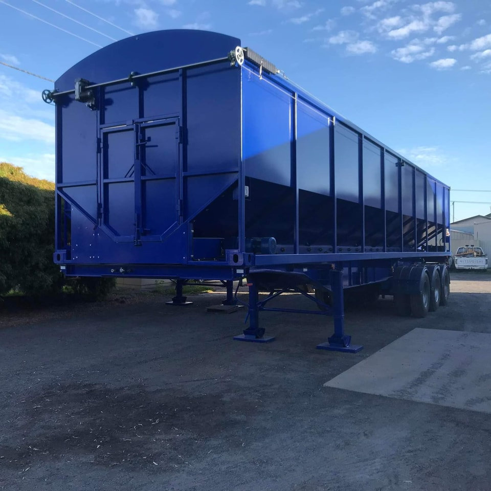 B-Double Self Unloading Bulk Produce Bins