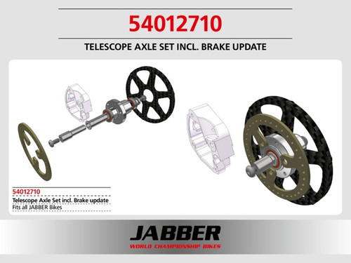 Telescopic axle set 2016, incl. Brake update | Holeshot Hobbies