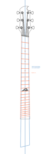Multiscale Neck Print | meridenoguitars