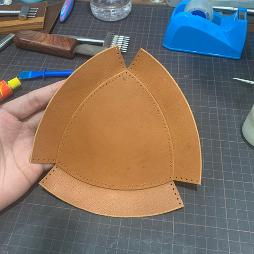 Triangle leather Dish - 2size | 157 Leather Store