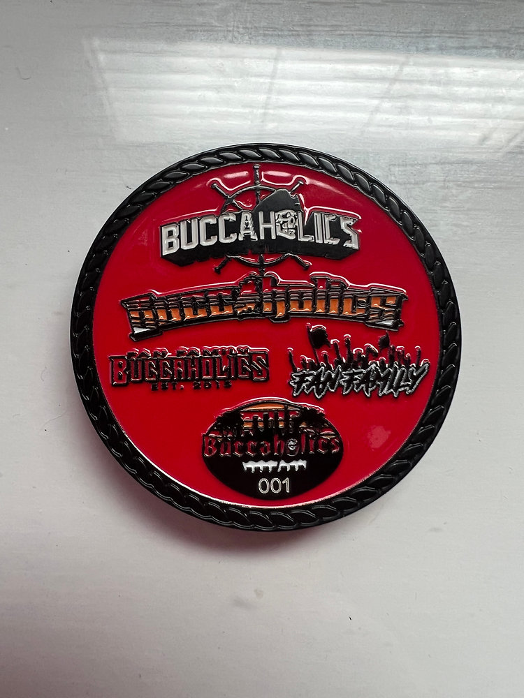 Buccaholics 10 yr anniversary Challenge Coin on sale now!