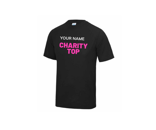 Charity Top / Vest Name Printing | FORDY RUNS