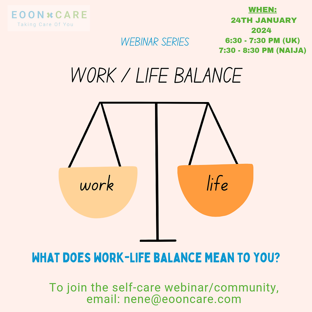 The African Woman - Intentional Self-Care & work-Life balance.