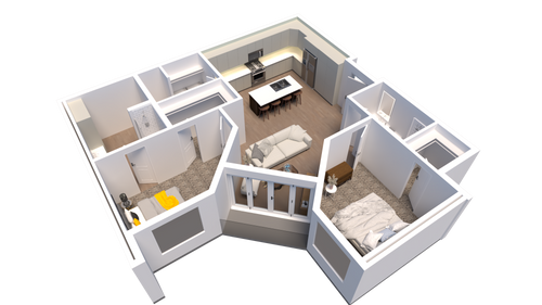 3D Floor Plan Design- Single Levels | Freebird Marketing