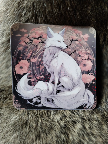 White Fox Sticker | Hellhounds Run